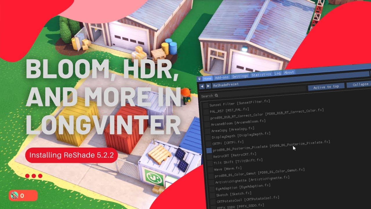 How to Install ReShade in Longvinter and add Bloom, HDR, and more ...