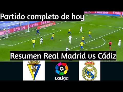 Resumen Real Madrid vs Cádiz || Partido completo de hoy - YouTube