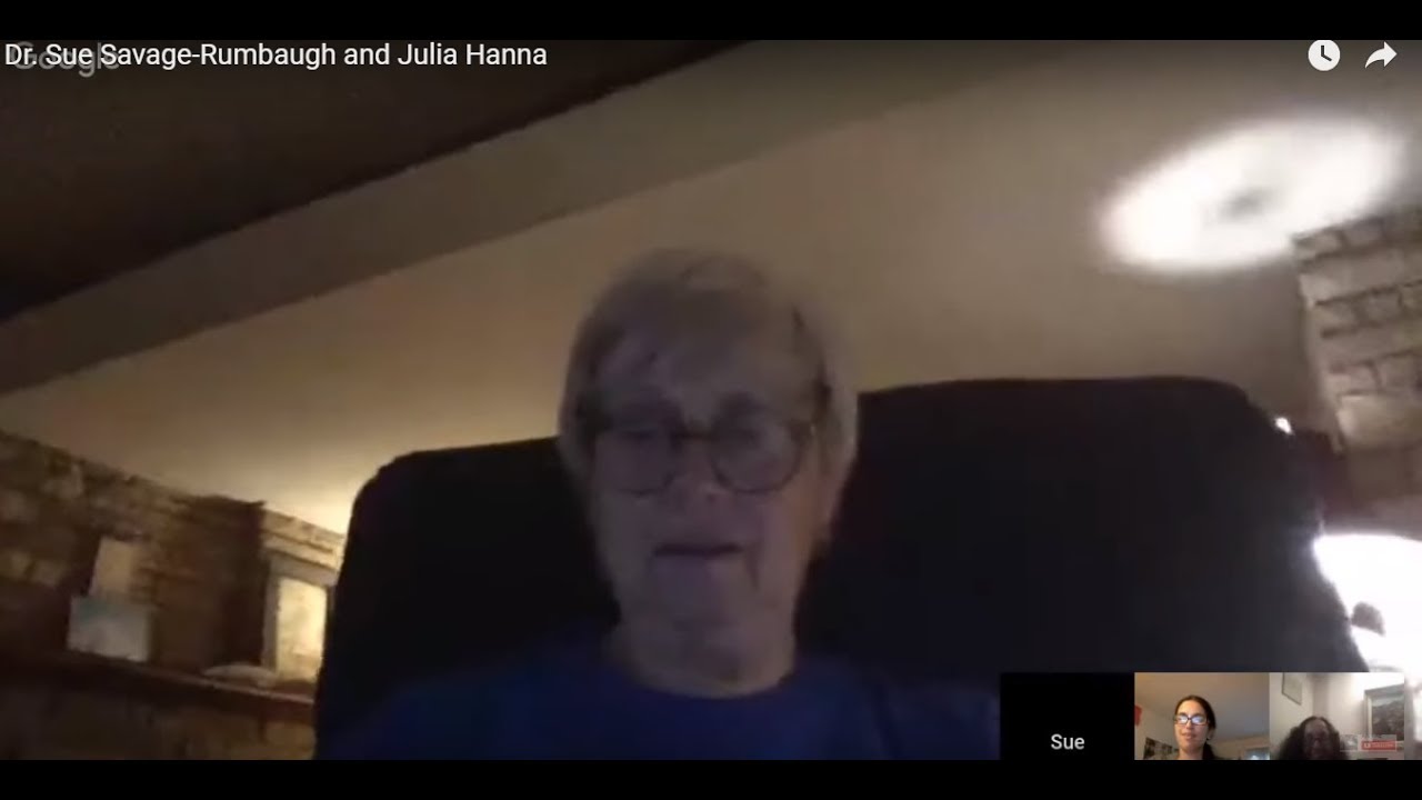 Dr. Sue Savage-Rumbaugh and Julia Hanna - YouTube