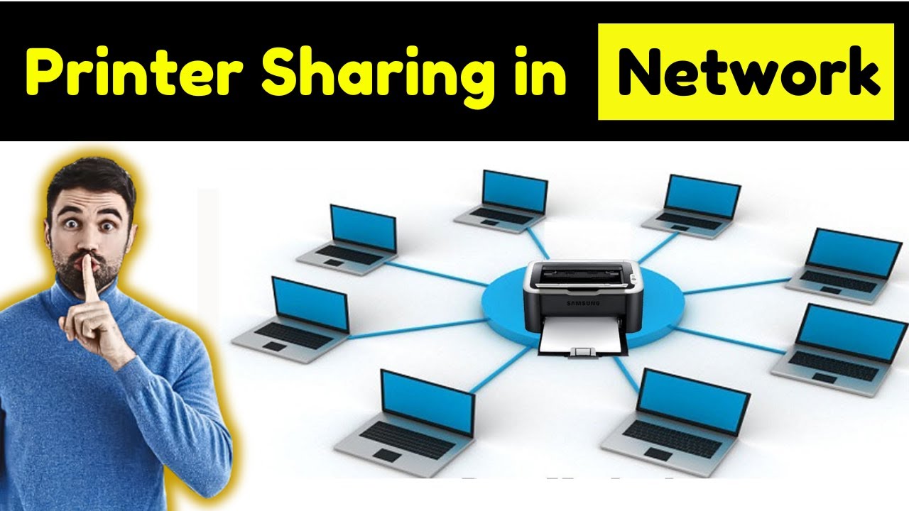 How to Share Printer on Network (Share Printer in-between Computers) Easy - YouTube