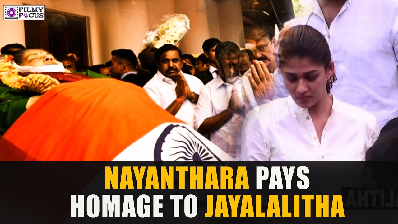 Nayanthara Crying At Jayalalitha Body At Last Rites in Rajaji Hall ...