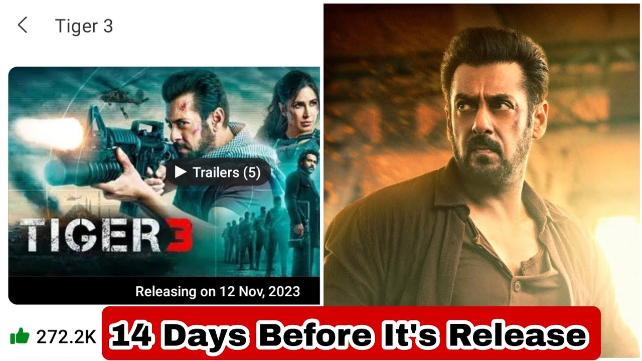 Tiger 3 Movie Crosses 270K Interest Rate On Bookmyshow 14 Days Before ...