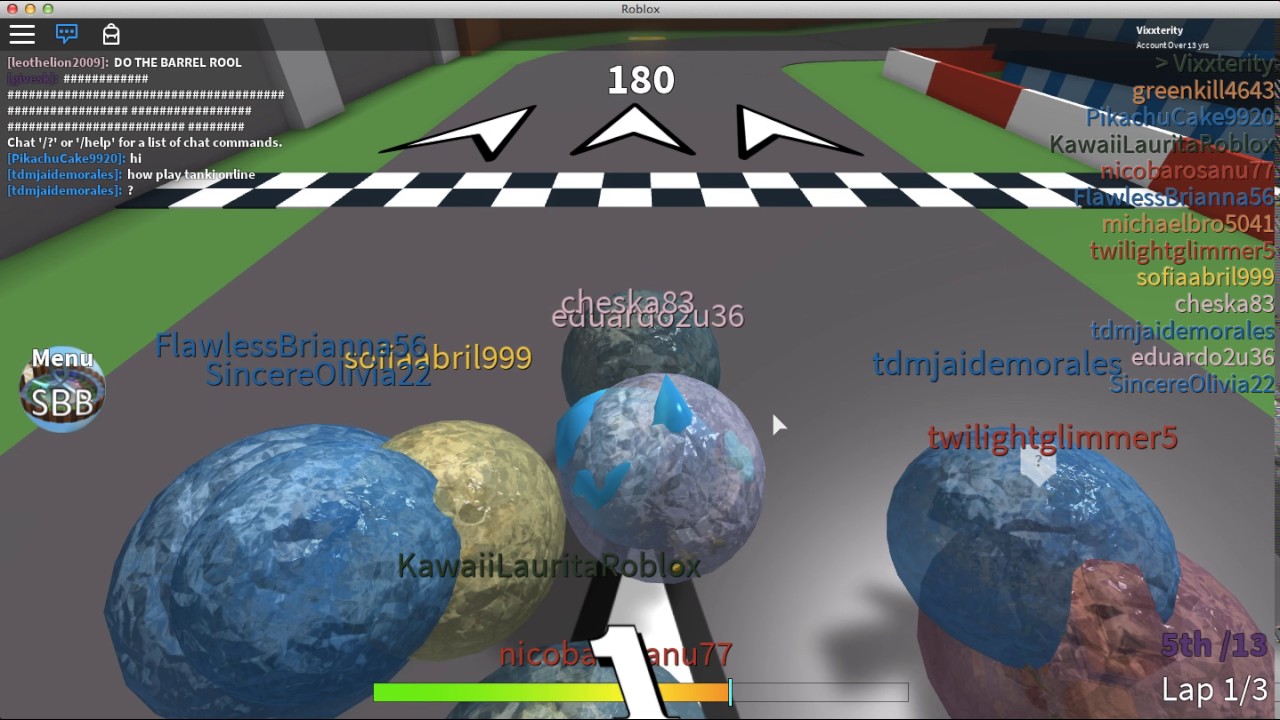Vixxterity's Let's Play: ROBLOX Super blocky Ball - YouTube