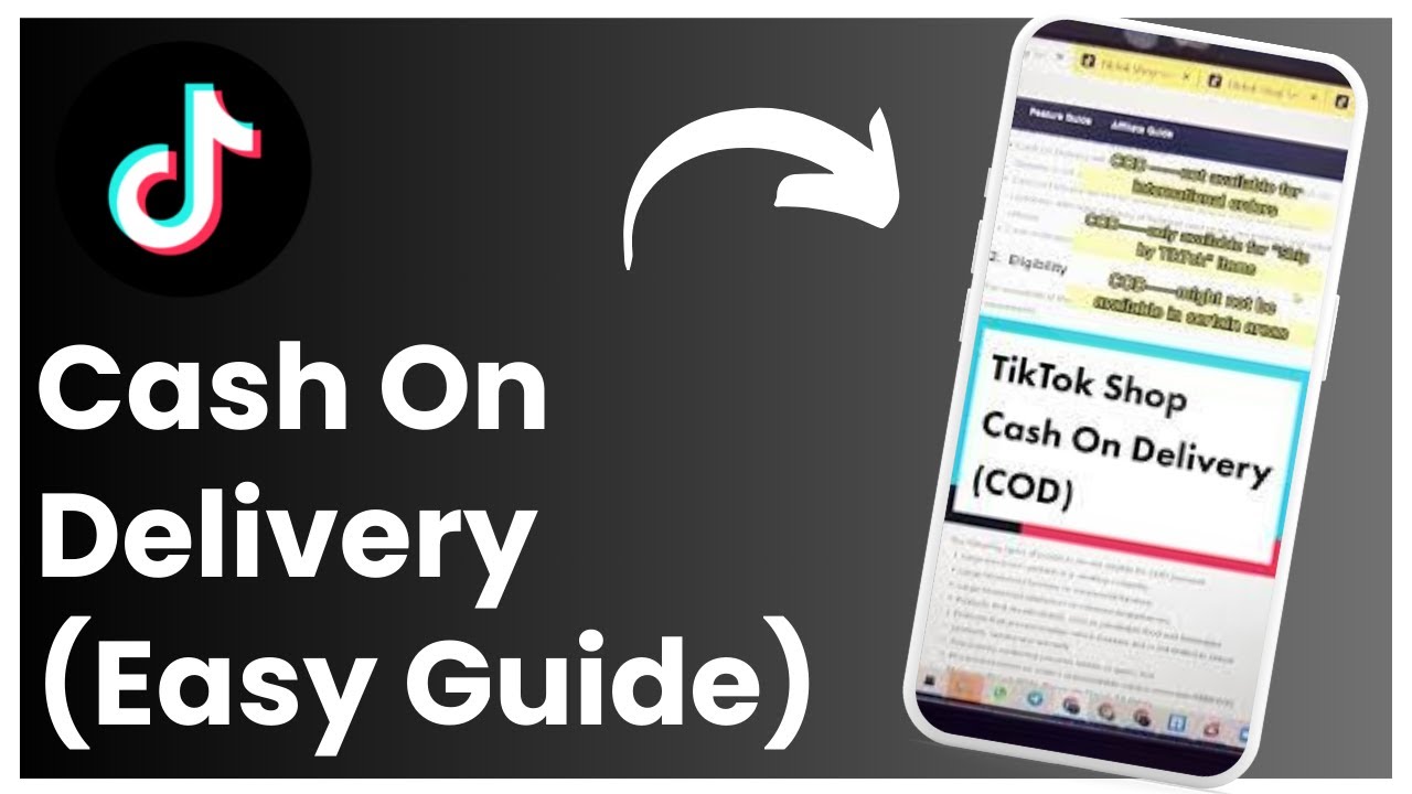 How To Cash On Delivery On Tiktok ! - YouTube