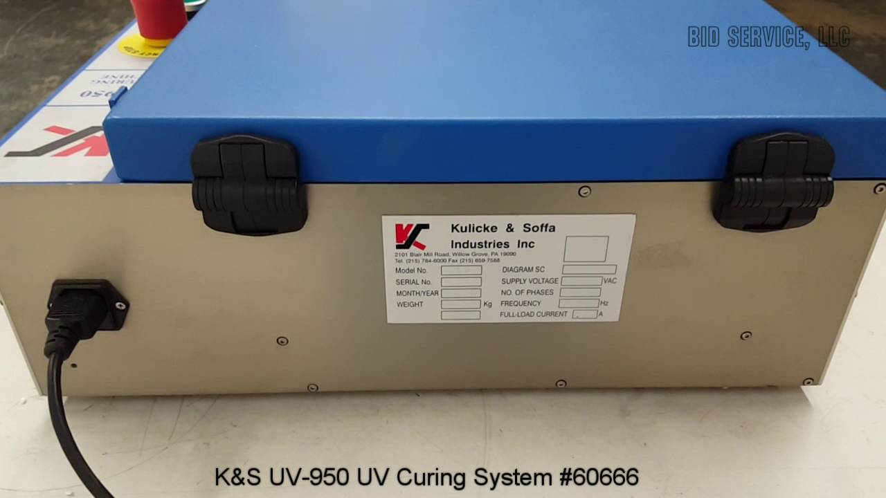 K&S UV 950 UV Curing System #60666 - YouTube