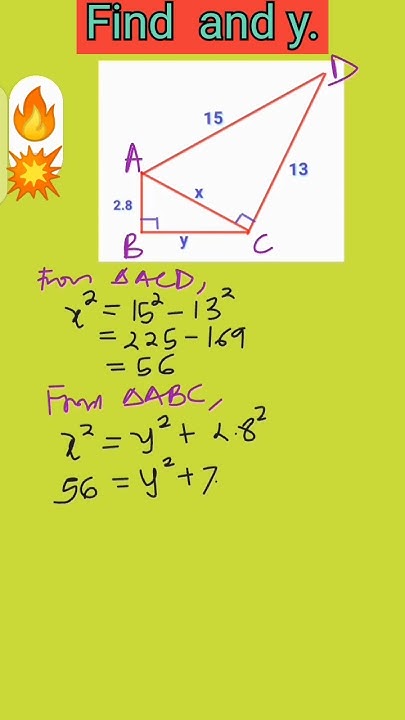 How to Solve Right Triangles - The Pythagoras' Theorem #shorts - YouTube