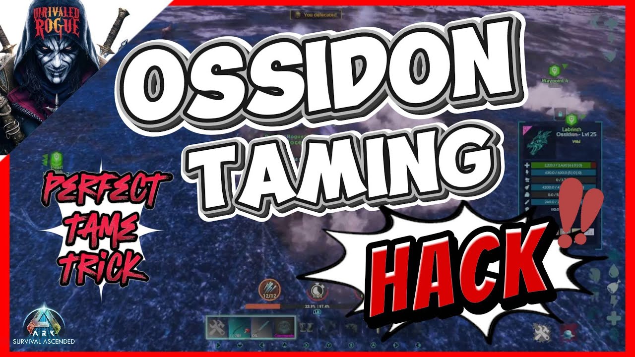 (PATCHED) “Secret Trick to PERFECT Taming the Ossidon in Ark Ascended ...
