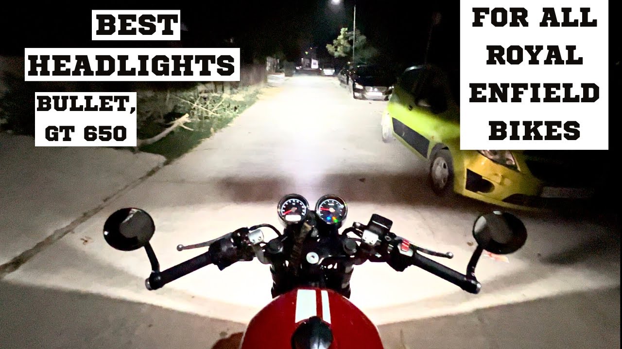 Continental GT 650 Brightest Headlight | Bullet, Thar | 110w - YouTube