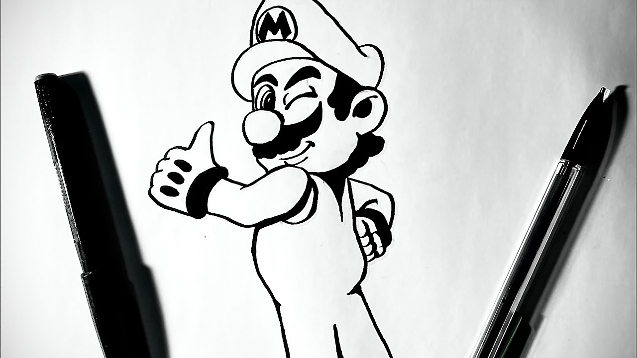 How to draw MARIO| Beginners tutorial!! - YouTube