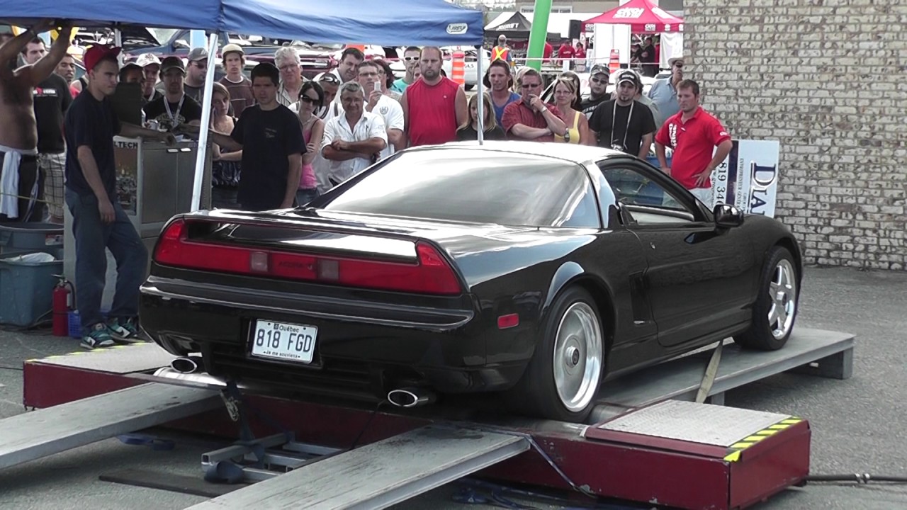 NSX stock Dyno Run - YouTube