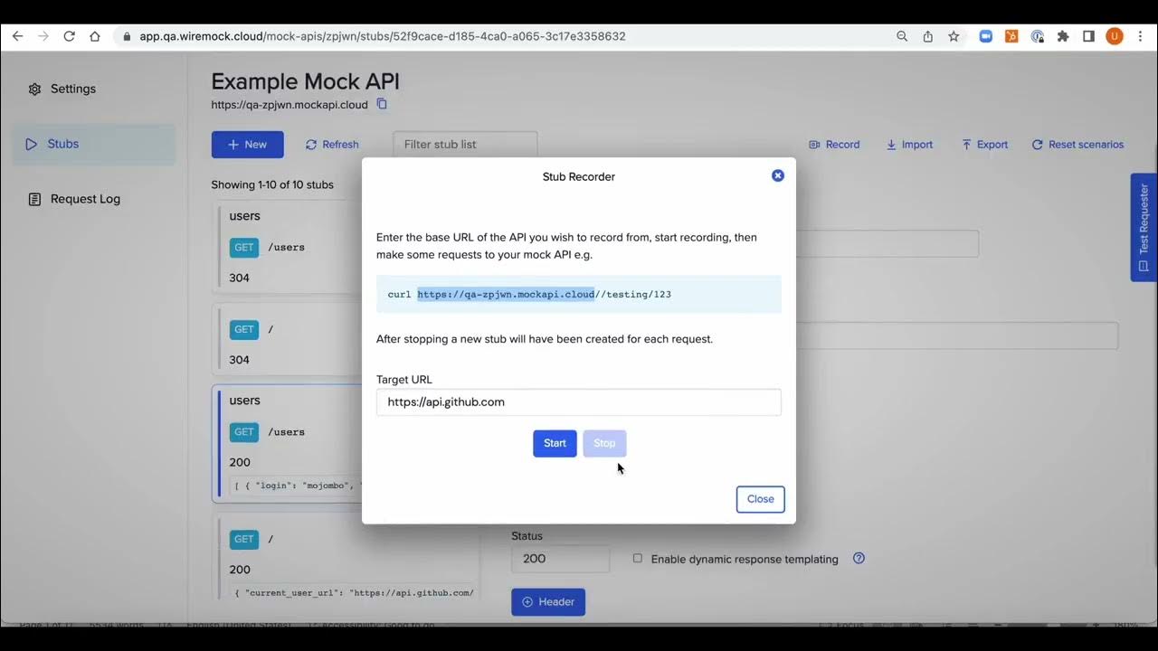 Quick intro to API recording in WireMock Cloud - YouTube