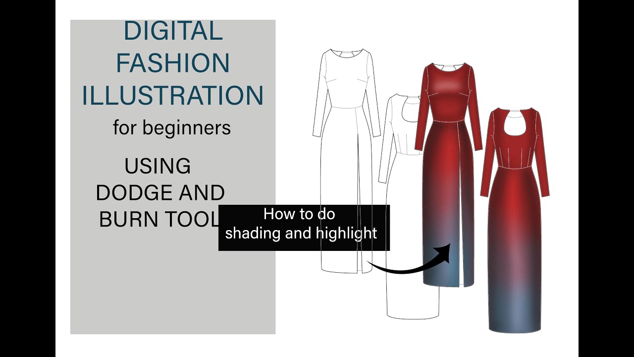 Digital fashion illustration for beginners | Day 3 | how to do shading ...