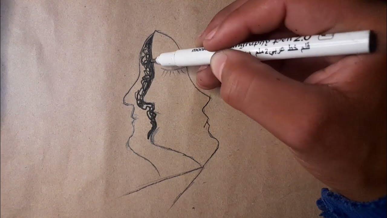 رسم تعبيري سهل - YouTube