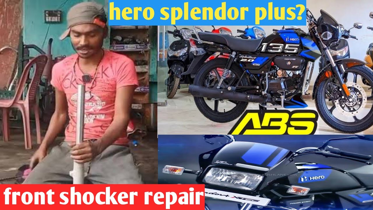 hero splendor plus front shocker repair ? shocker repair in hero ...