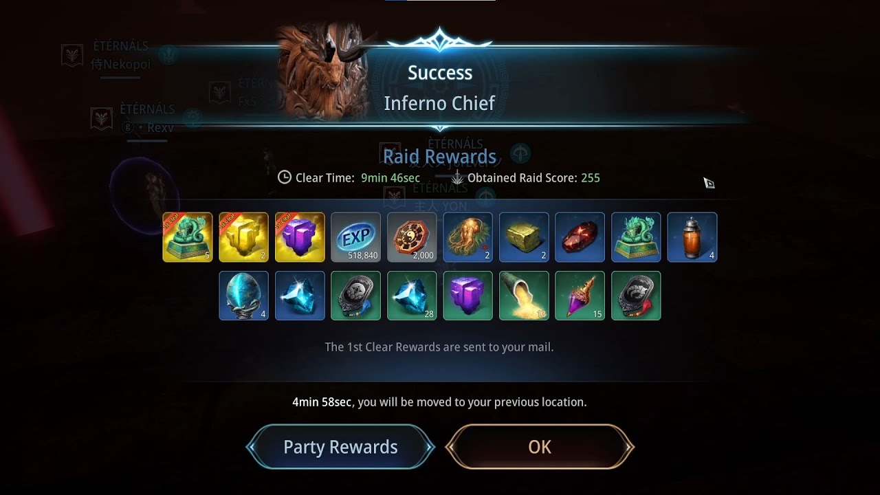 MIR4 INFERNO CHIEF HELL RAID - YouTube