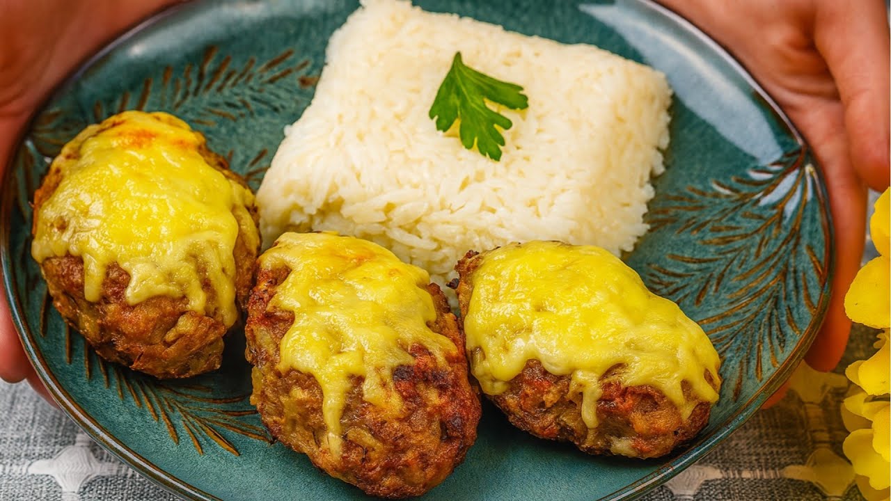 Simple & Tasty Dinner! Homemade Meat Patties with Veggies - YouTube