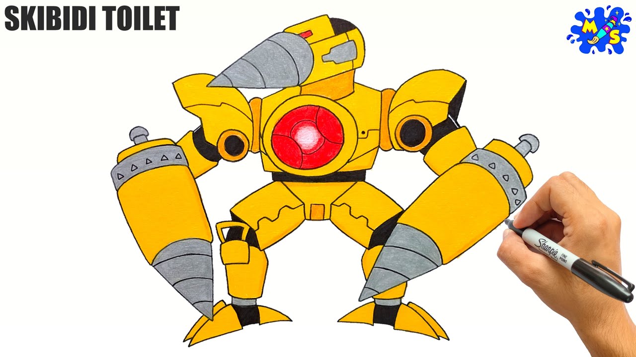 How to Draw Titan Drill Man from Skibidi Toilet - YouTube