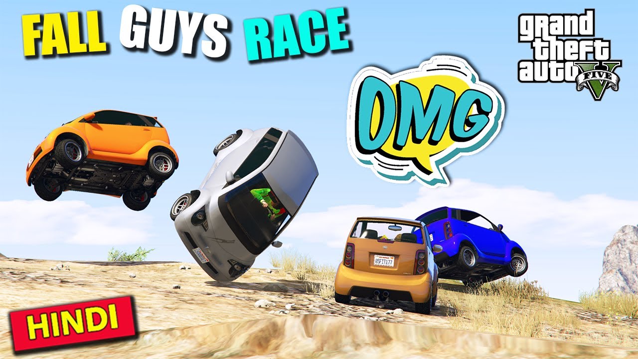 GTA 5: FALL GUYS RACE | GTA 5 ONLINE RACES - YouTube