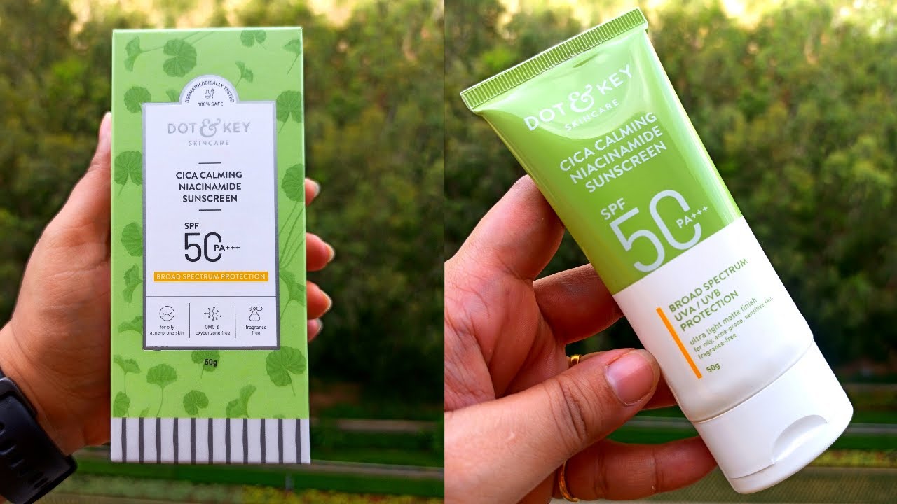 Dot Key CICA Niacinamide Face Sunscreen Review YouTube dot-key-cica-niacinamide-face-sunscreen-review-youtube