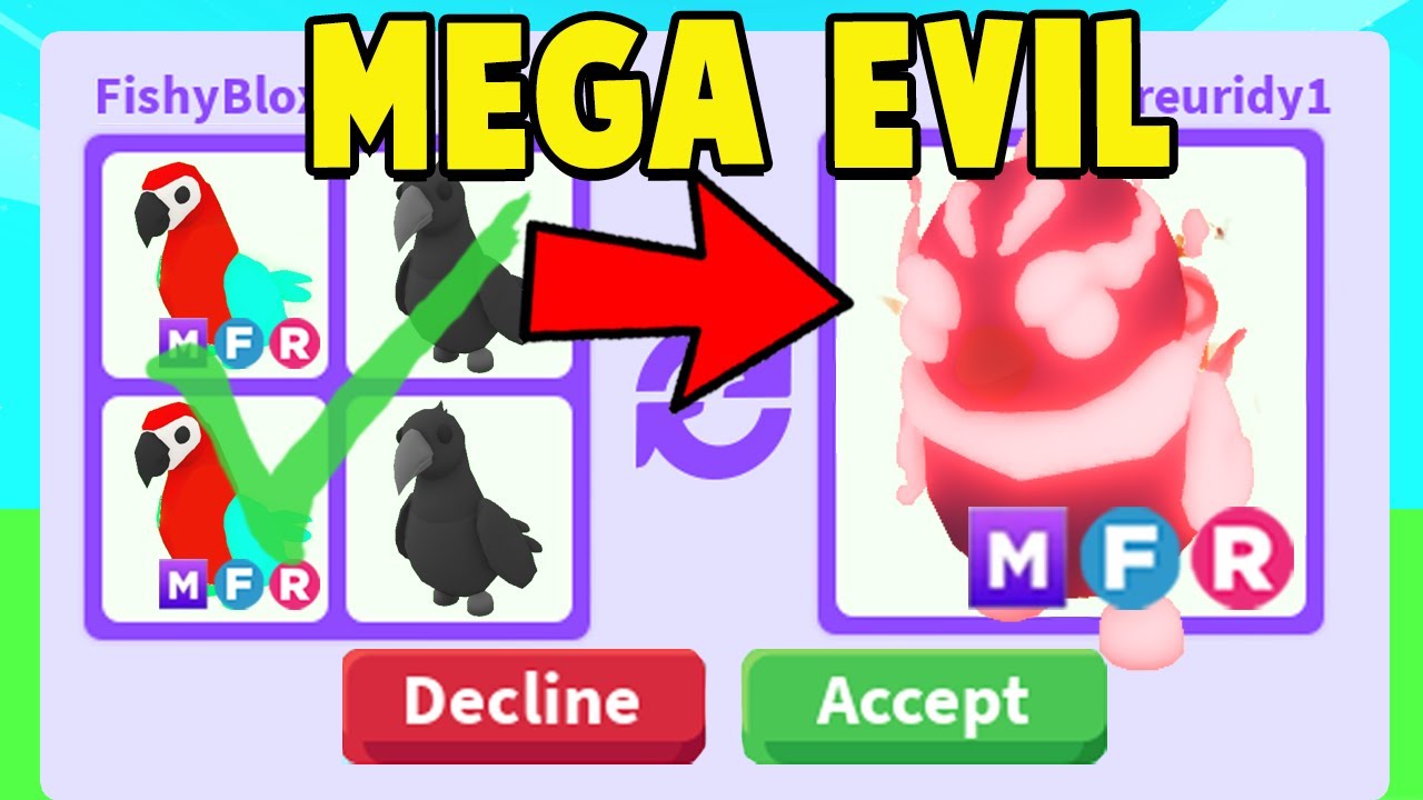 Trading for MEGA EVIL CHICK in Adopt Me! - YouTube