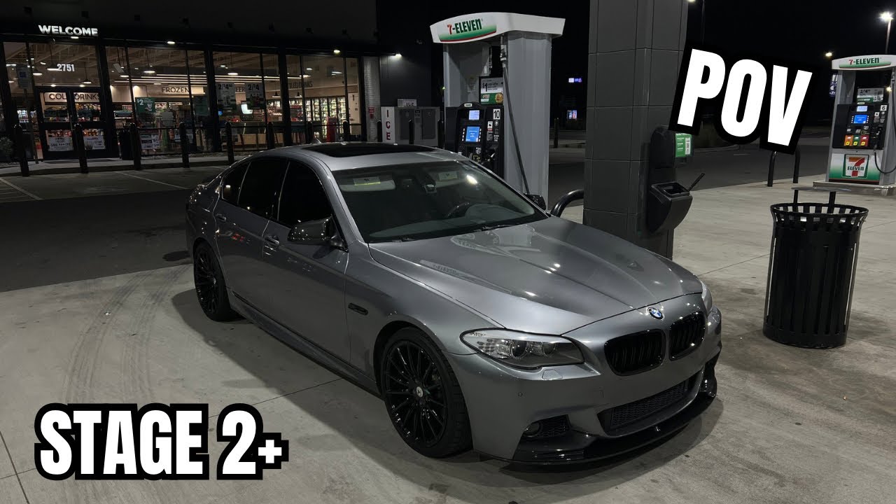 TUNED STAGE 2+ BMW F10 535i NIGHT TIME POV - YouTube