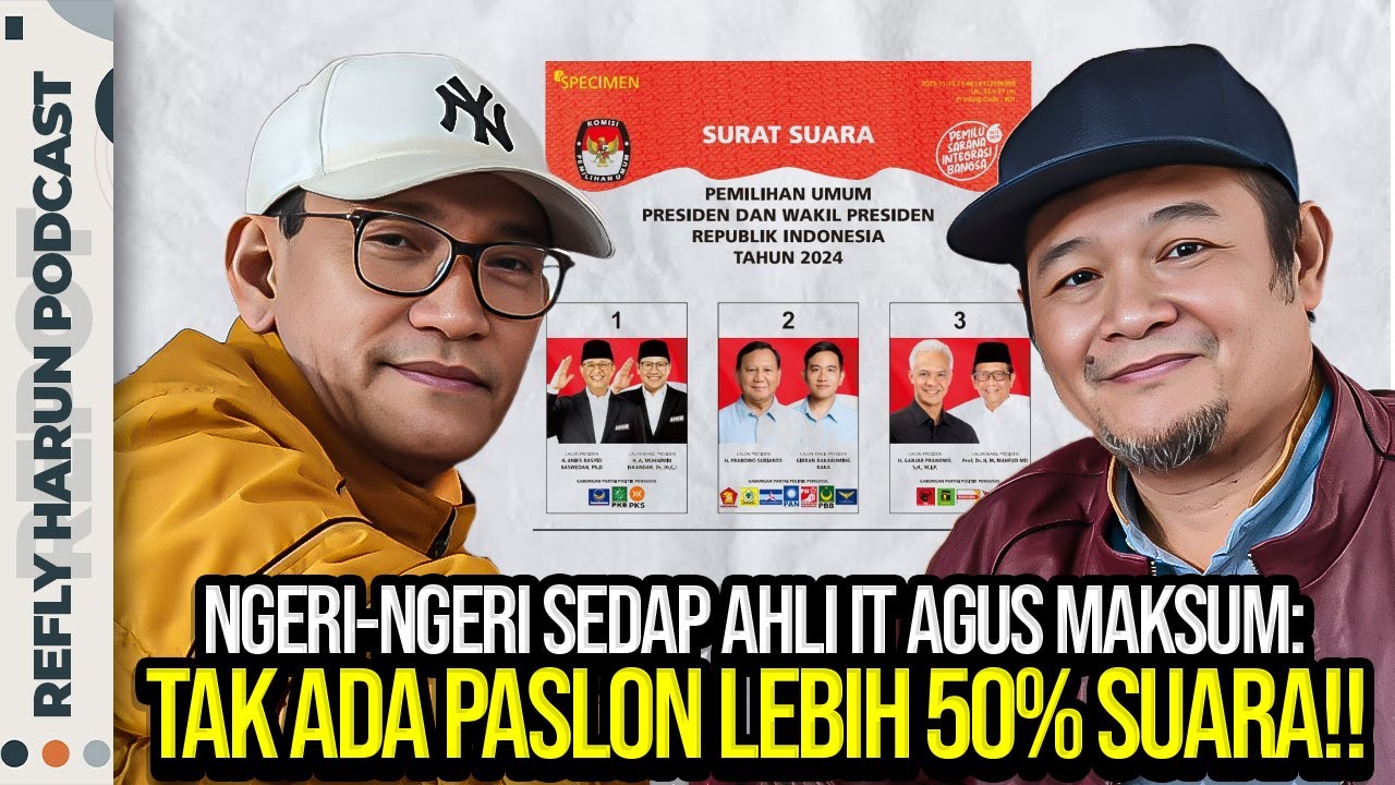 NGERI-NGERI SEDAP AHLI IT AGUS MAKSUM: TAK ADA PASLON LEBIH 50% SUARA ...
