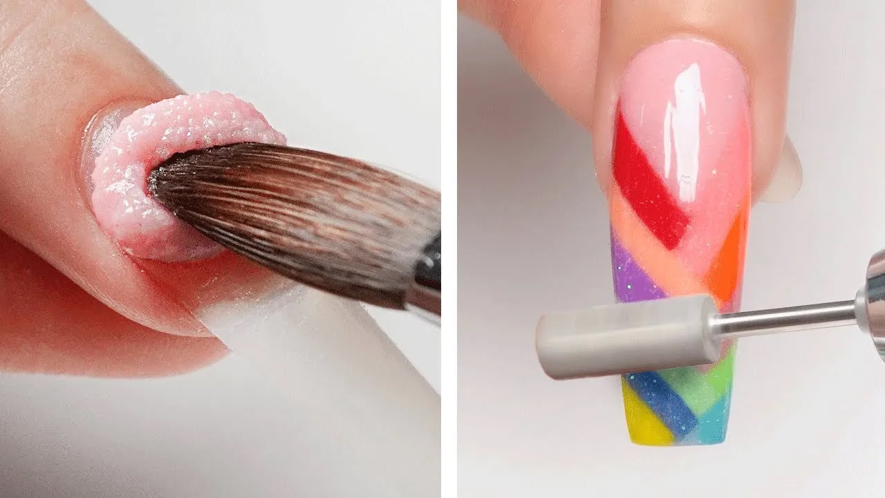 #258 Acrylic Nails Art Tutorial | Top Nails Design 2021 | Nails ...