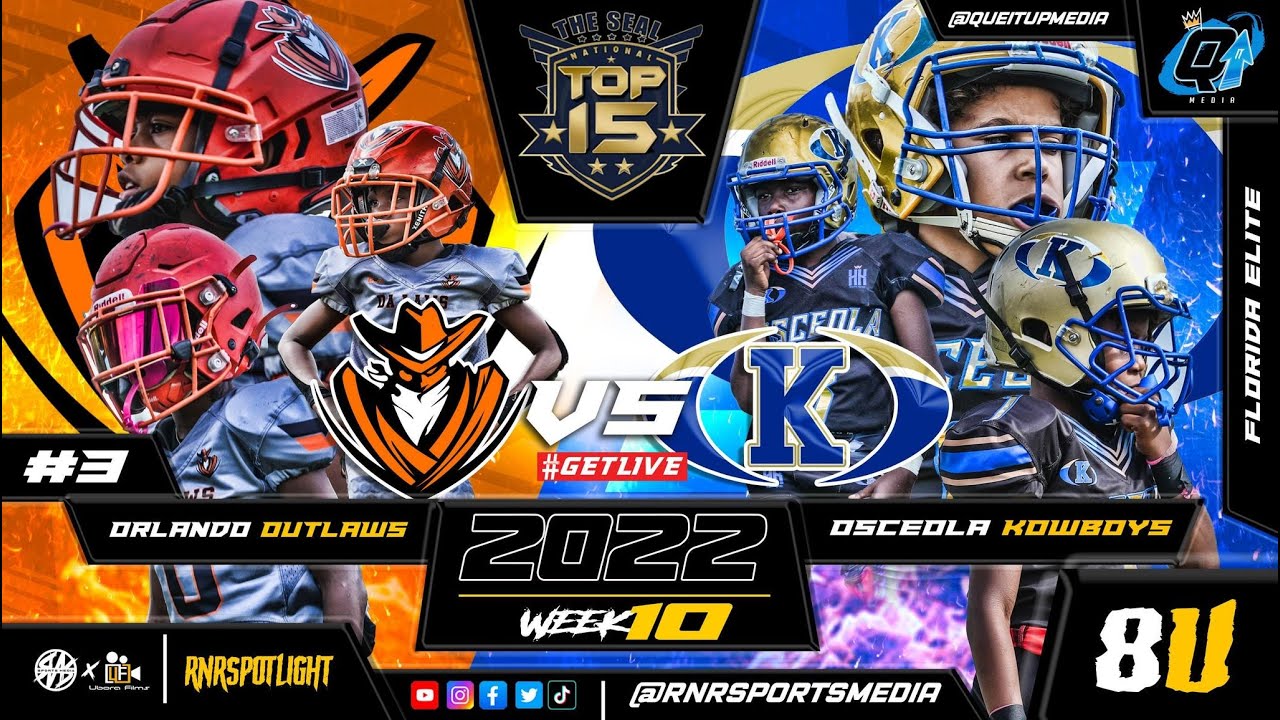 8U Orlando Outlaws vs Osceola Kowboys - YouTube