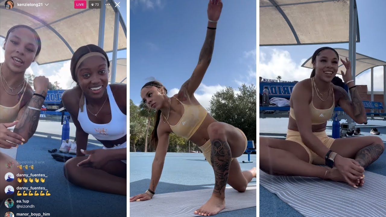 Mckenzie Long Track Practice Ig Live Youtube