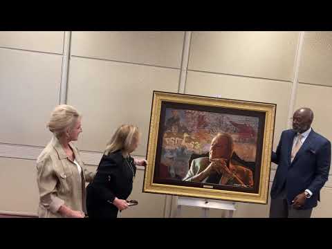 Bowden portrait unveiled - YouTube