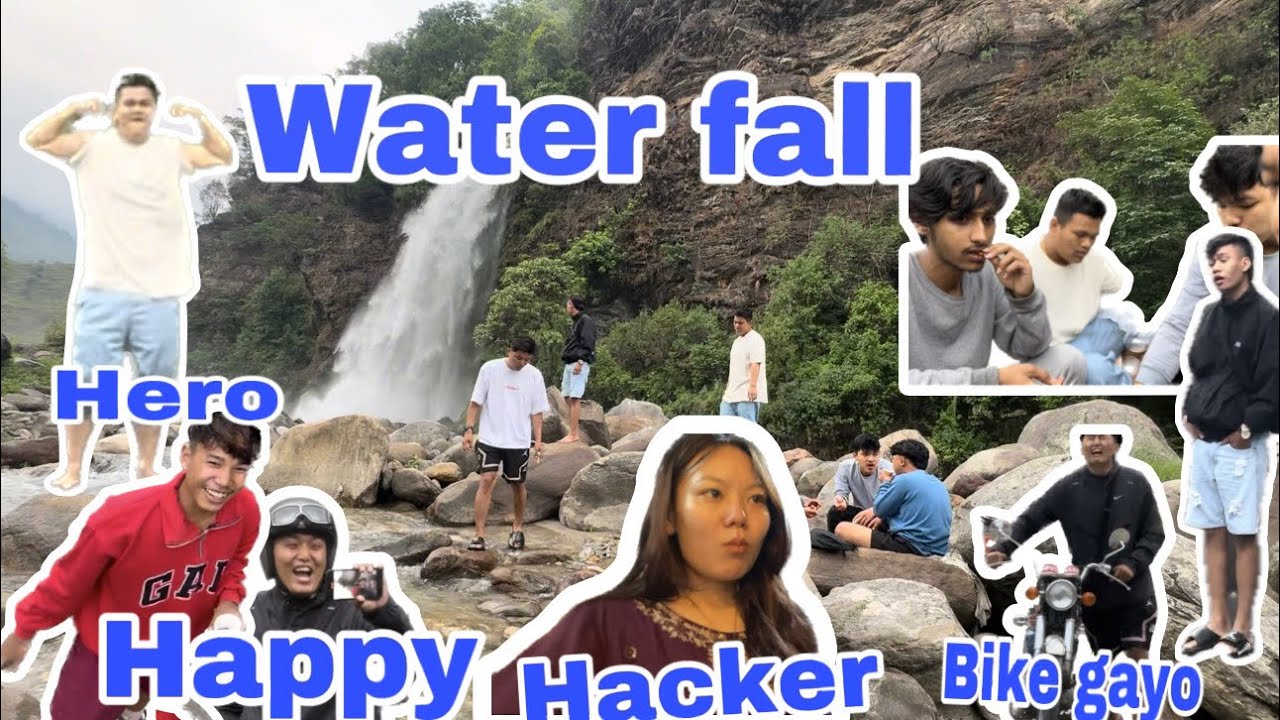 Water fall ma praty 🍖 full fun 🤩 new girl vloger - YouTube