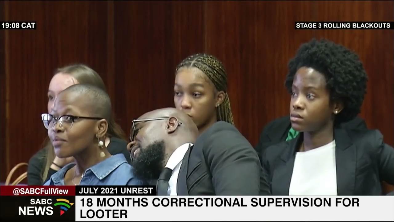 Woolworths July unrest looter sentenced to three years - YouTube