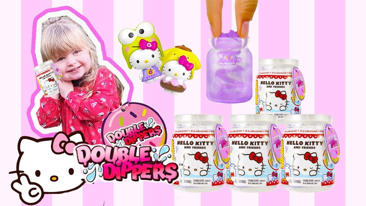 Lily the Princess Unboxes Hello Kitty Double Dippers Surprise Toys ...