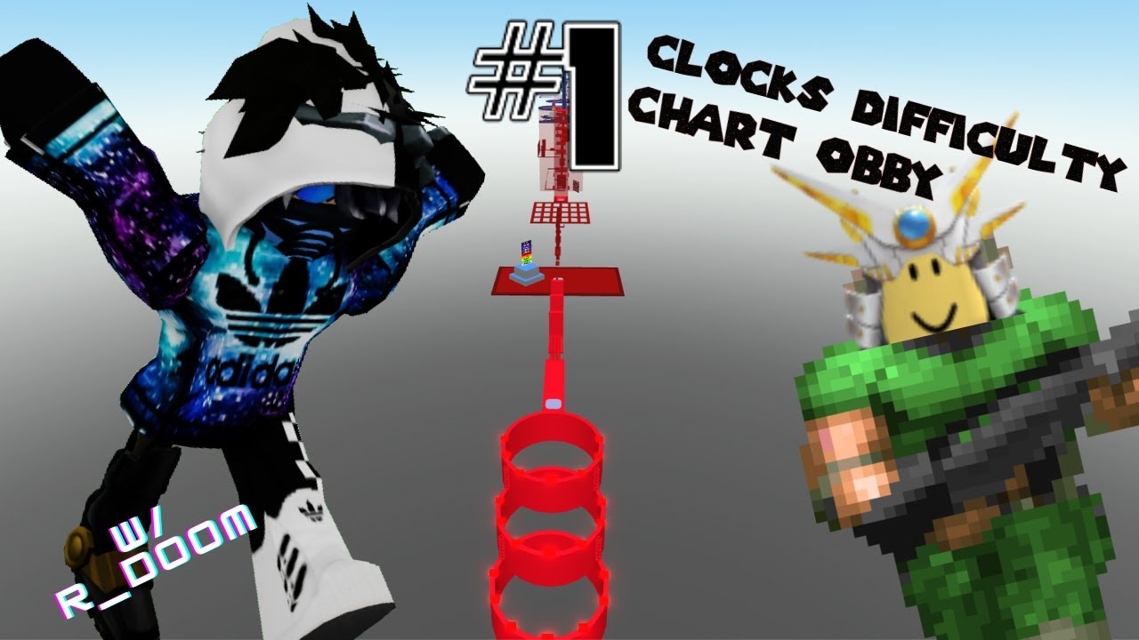 Roblox Clock's Difficulty Chart Obby - Stage 1-50 | (w/ @r_doom) - YouTube
