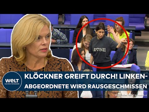 BUNDESTAG: Klöckner schmeißt Linken-Abgeordnete Köktürk wegen \