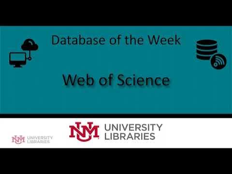 Overview of Web of Science - YouTube