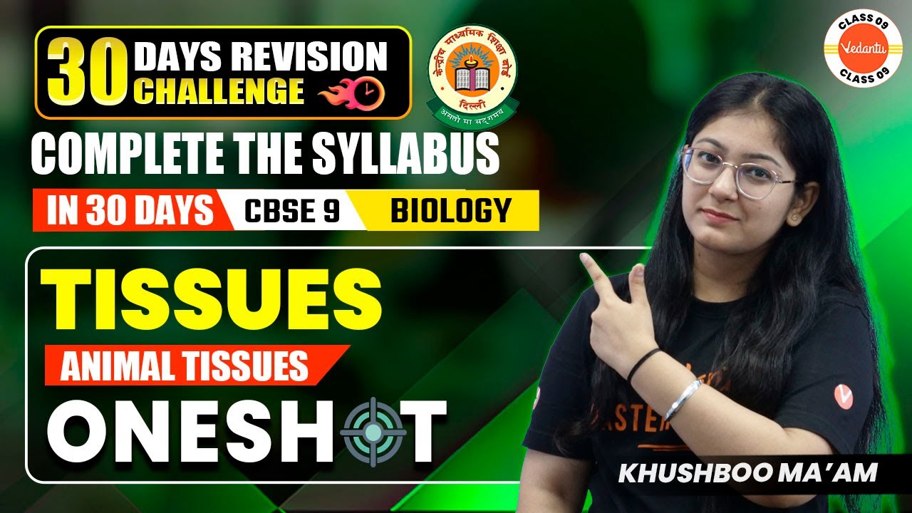 30 DAYS Revision Challenge | Tissues-Animal Tissues In One Shot | Class ...