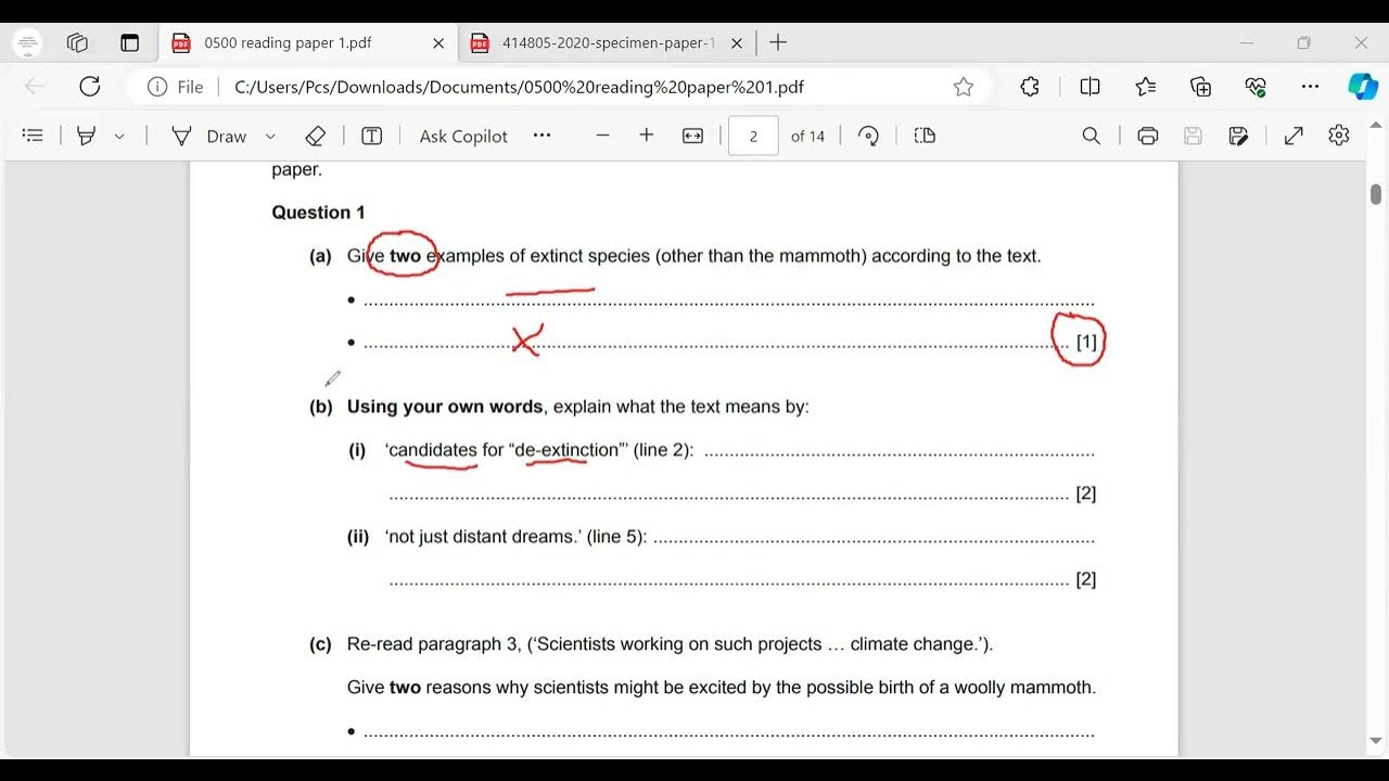 IGCSE English as First Language 0500 explained in URDU part 1 - YouTube