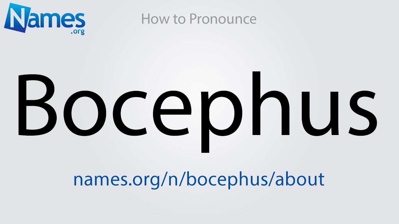 How to Pronounce Bocephus - YouTube