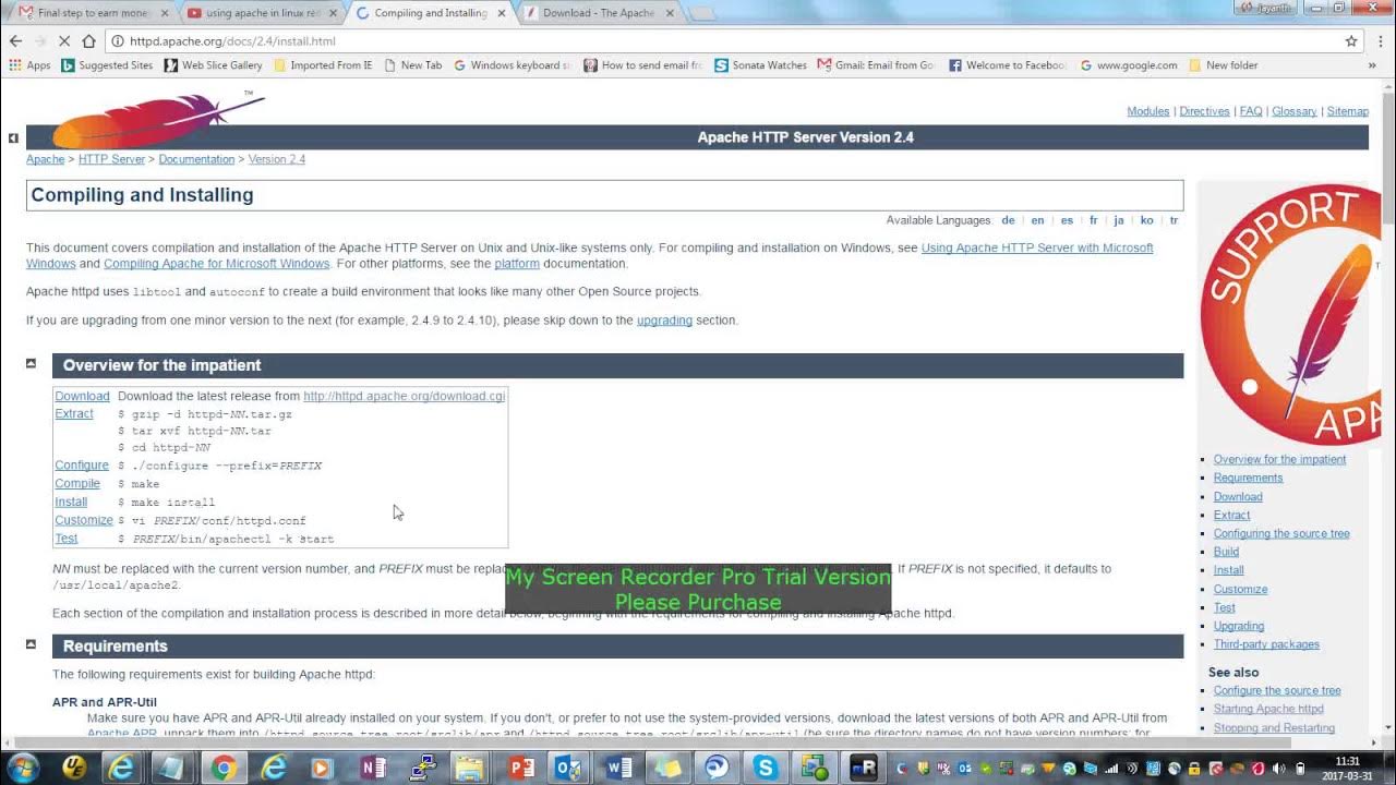 How to install apache webserver server on redhat linux - YouTube