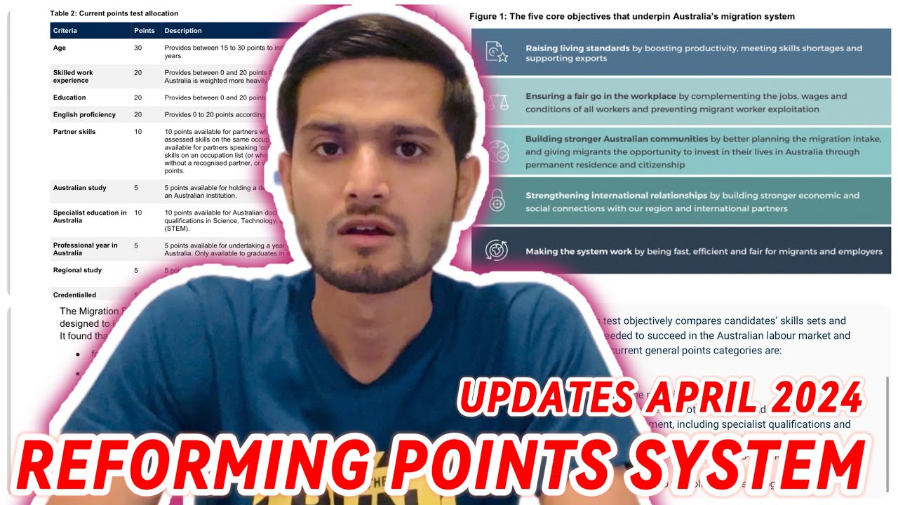 REFORMING POINTS SYSTEM | MIGRATION AUSTRALIA APRIL 2024 - YouTube