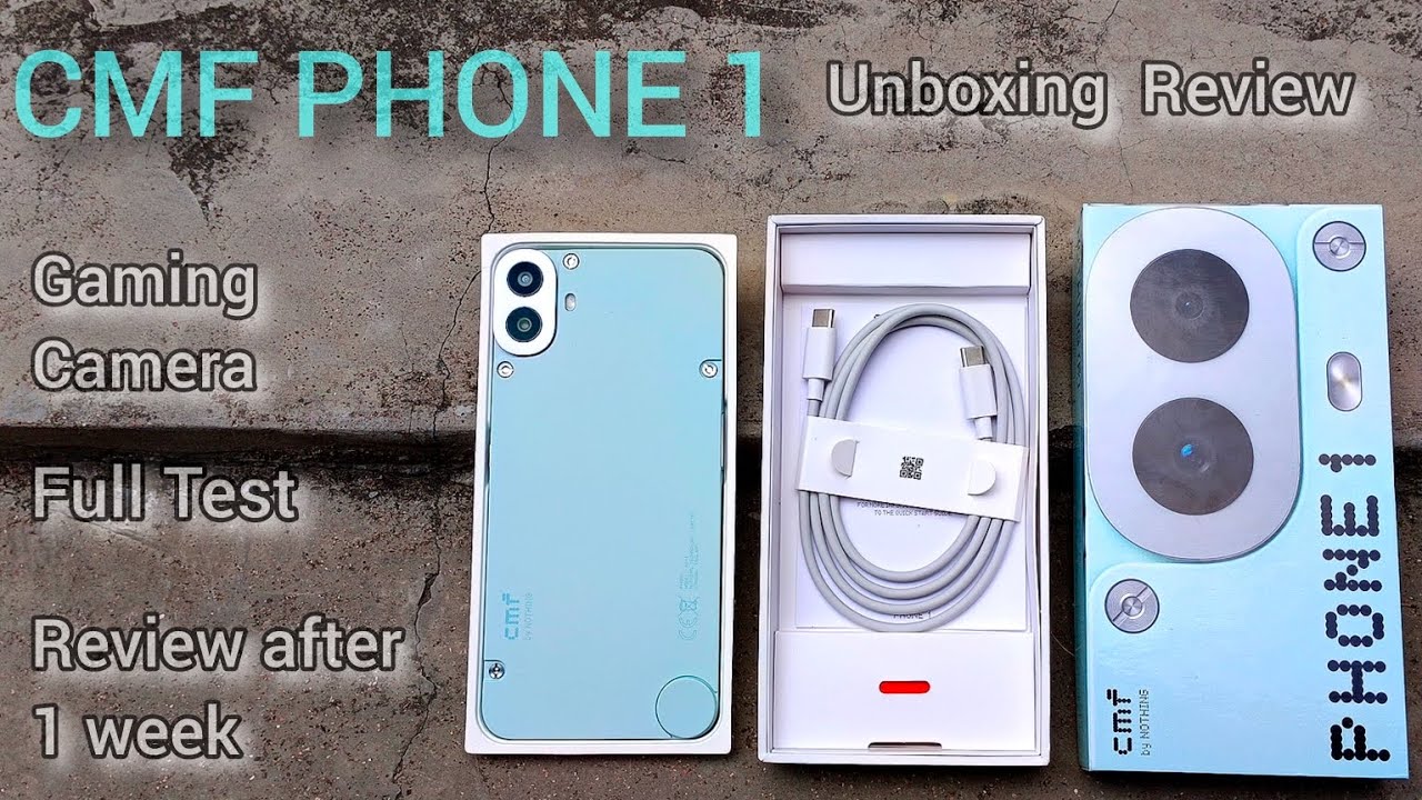 cmf phone 1 by nothing/unboxing & review/ gaming & camera test - YouTube