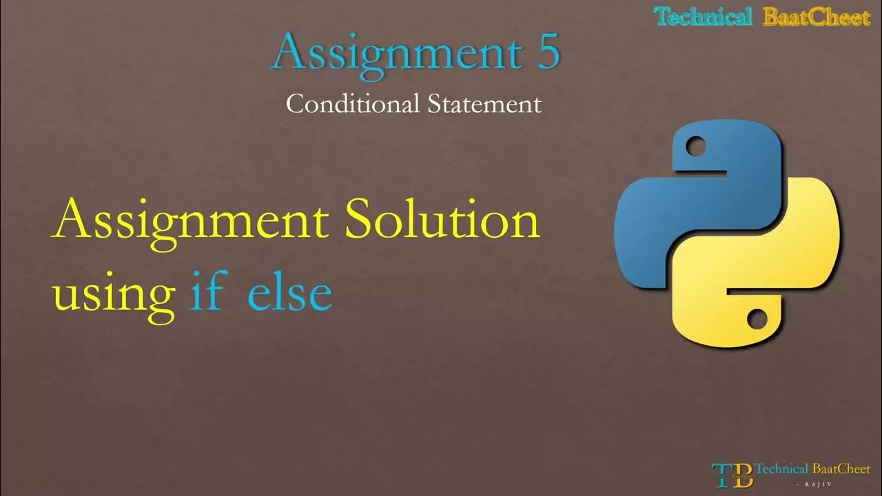 6. Python Program to Calculate Hotel Charges using Simple "if" | Technical BaatCheet | Rajiv Sir ...