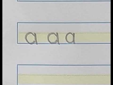 a harfini öğreniyorum - a sesi öğretimi - a harfi yazılışı