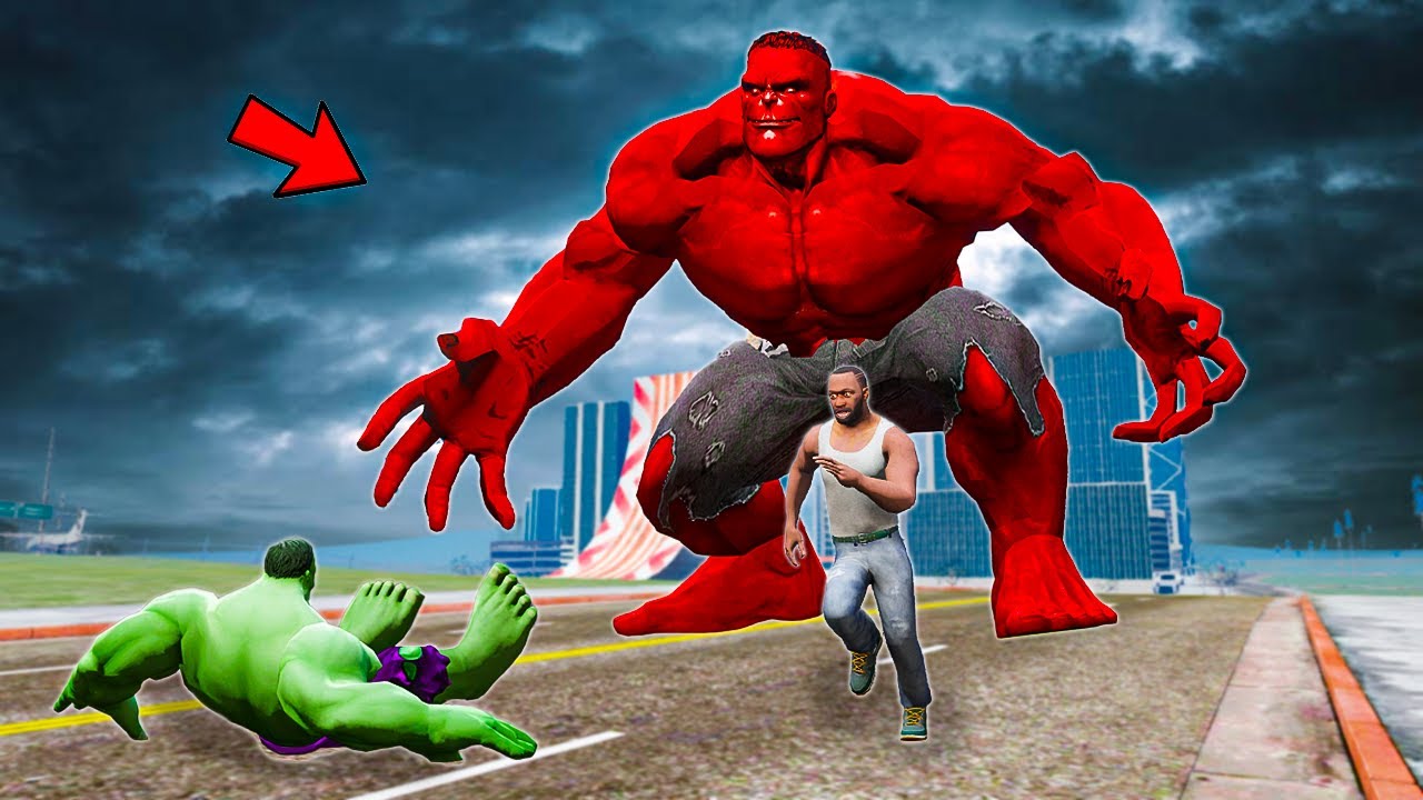 Franklin Become Hulk To Kill Red Hulk In Indian Bike Driving 3d - YouTube