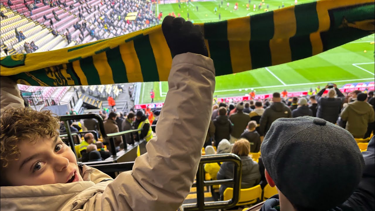 Harley’s first #ncfc away game v Watford (01/02/25) - YouTube