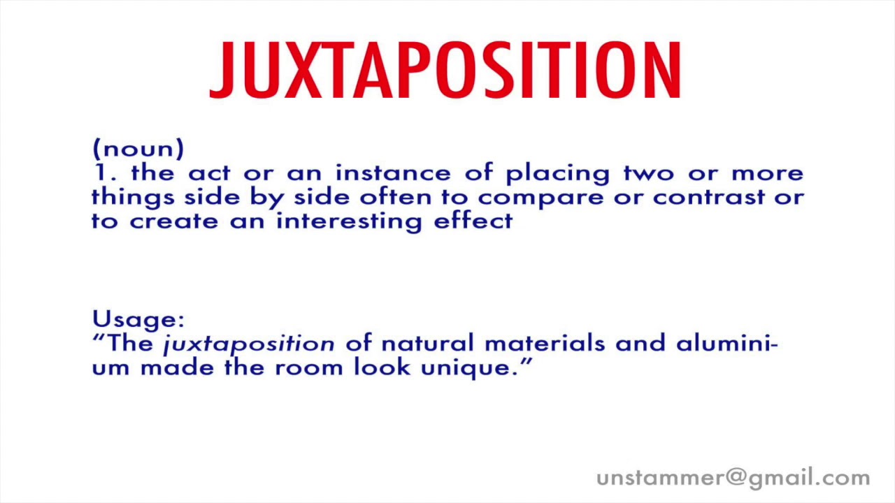 How to Pronounce Juxtaposition - YouTube