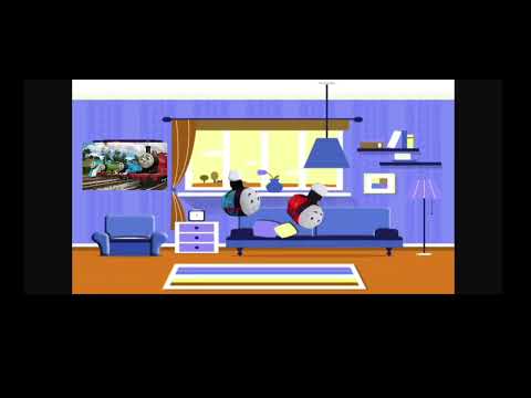 five little thomas train jumping on the bed - YouTube