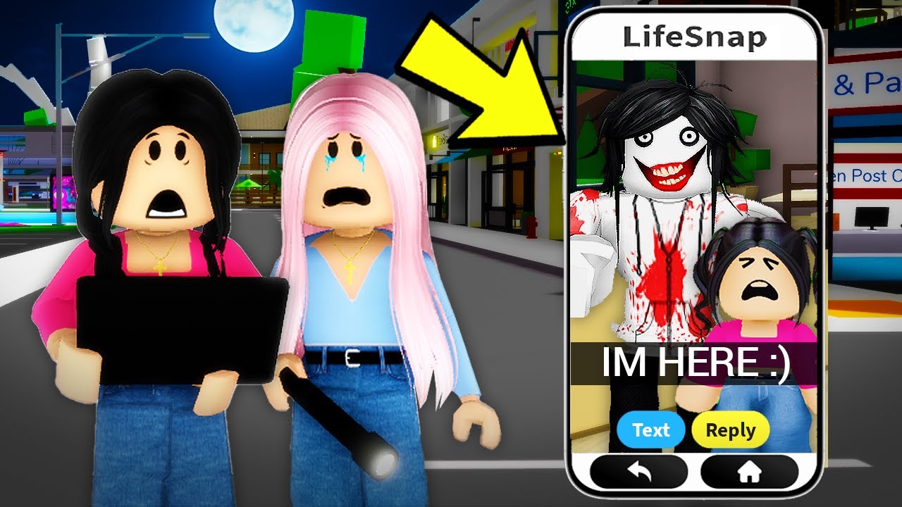 THE SERIAL KILLER IS COMING IN ROBLOX SNAPCHAT! *SCARY* 🪓😰 (Brookhaven ...