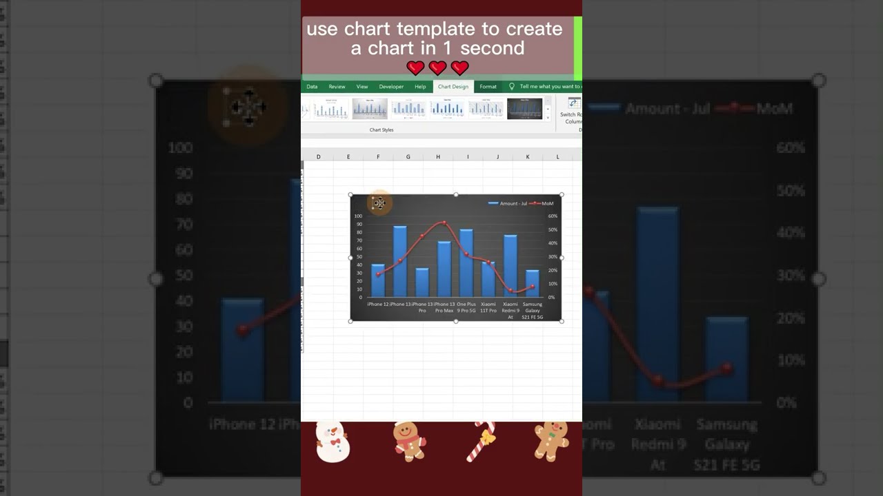 084 Use Chart Template To Create A Chart In 1 Sec In Excel shorts 084 Use Chart Template To Create A Chart In 1 Sec In Excel shorts